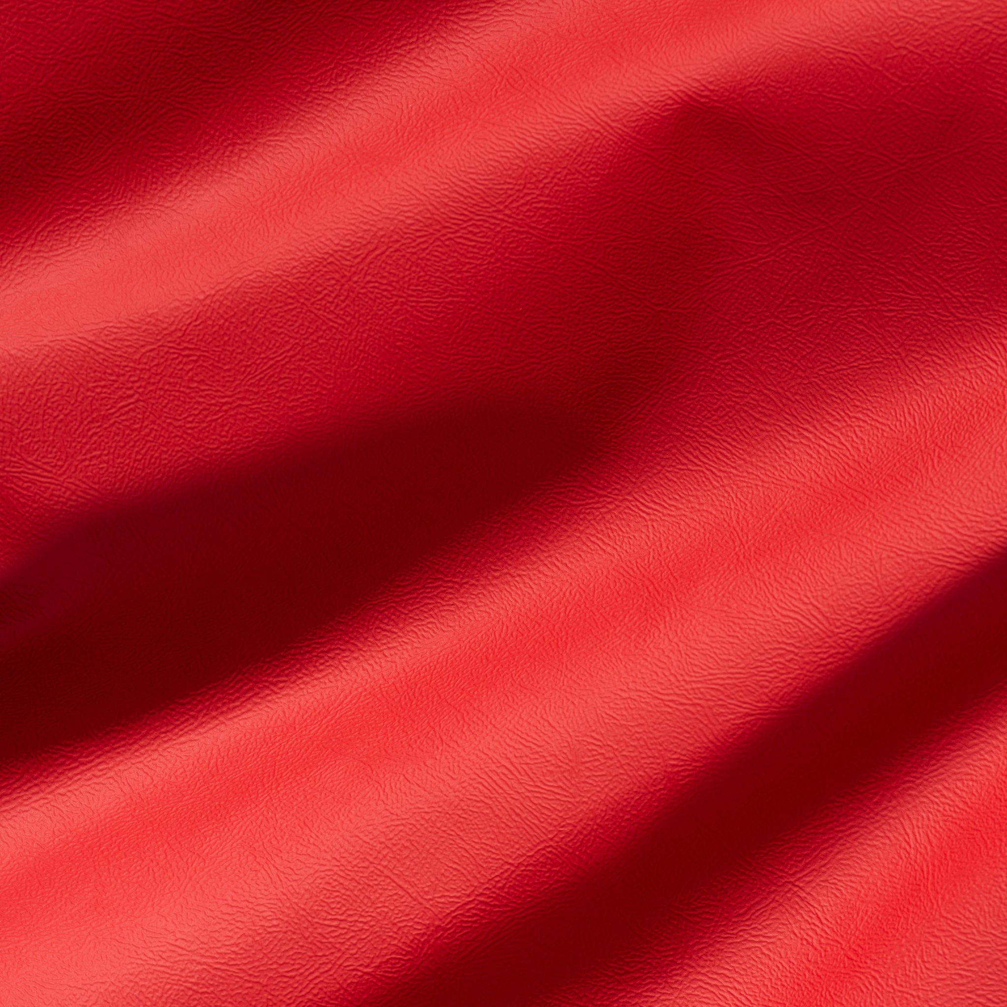 Red Natural Grain Soft Genuine Leather Material - Danfield Leather